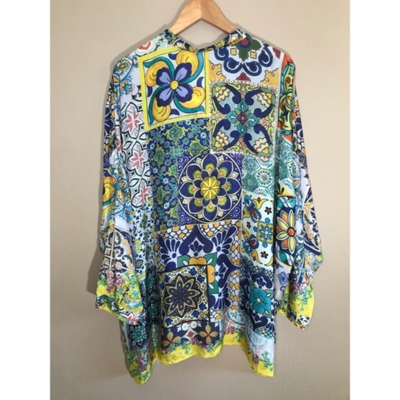 Johnny Was | Tops | Johnny Was Morocco Mosaic Print Silk Blouse | Poshmark